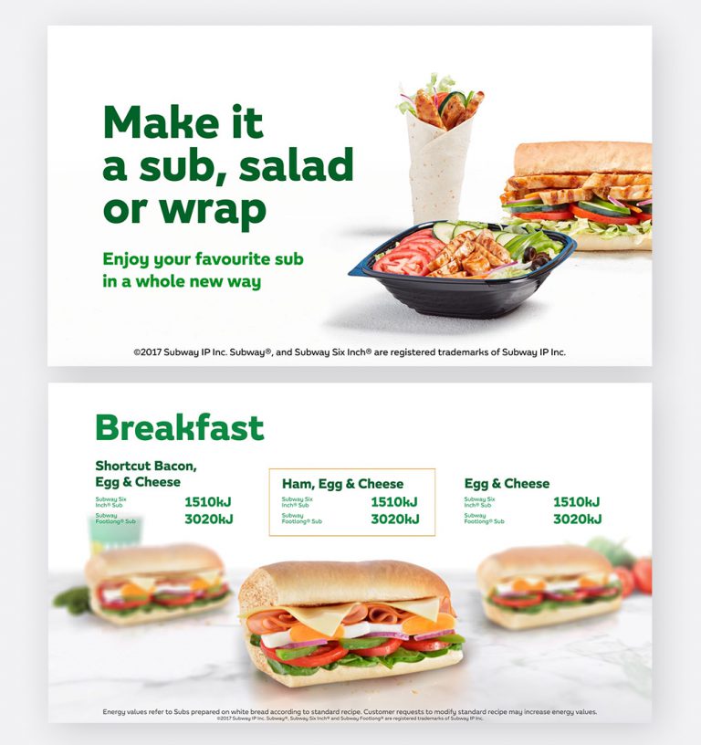 Subway Digital Menu Boards – Prendi